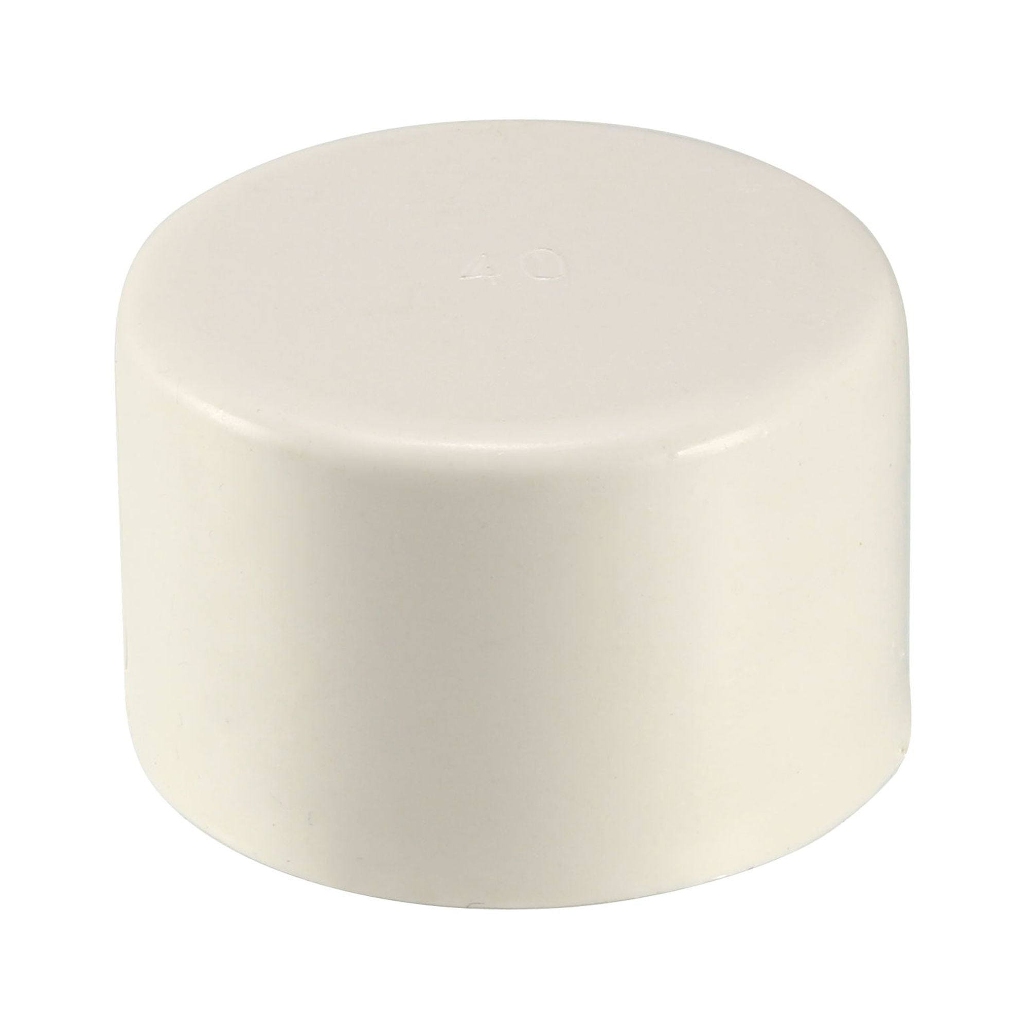 40mm PVC Pipe Cap Fitting, Slip End Caps DWV(Drain Waste Vent) White 4 ...