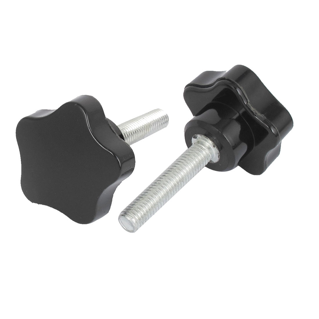 40mm Star Head M8x40mm Male Thread Screw on Clamping Knob Grip Black ...