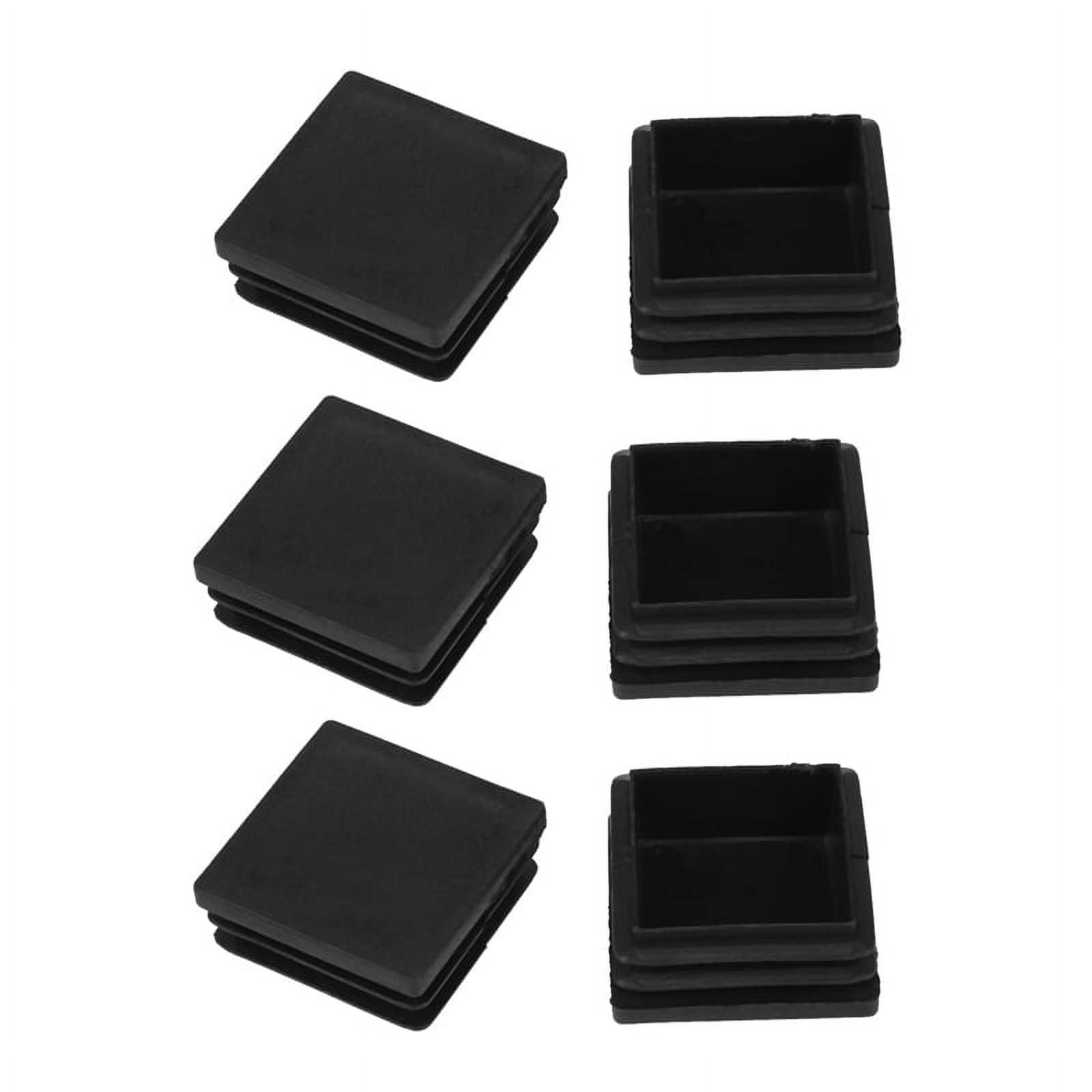 40mm x 40mm Plastic Square Tube Inserts End Blanking Caps Black 30 Pcs ...