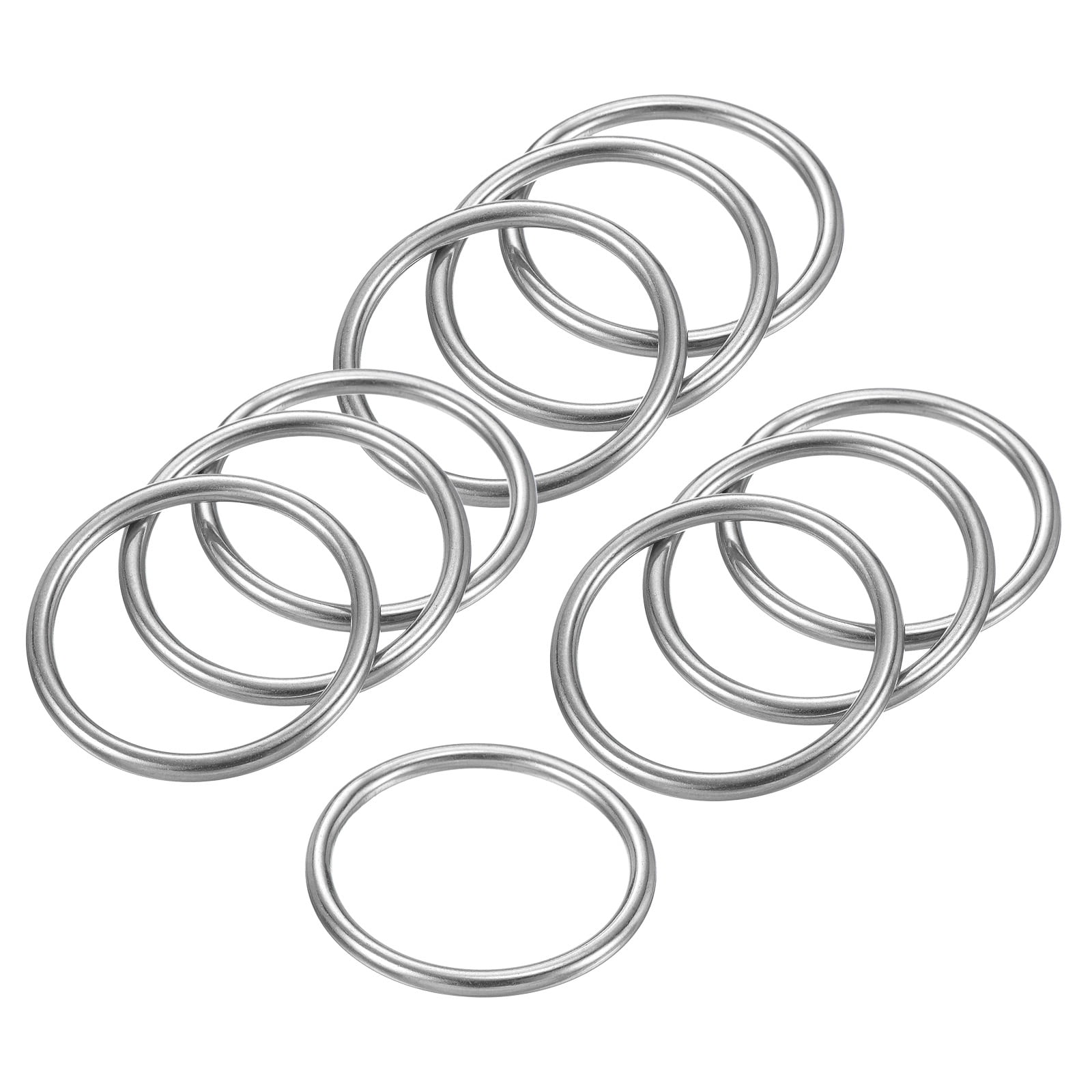 40mmx48mm Dia 304 Stainless Steel O Ring Seamless Welded O-Ring for DIY ...