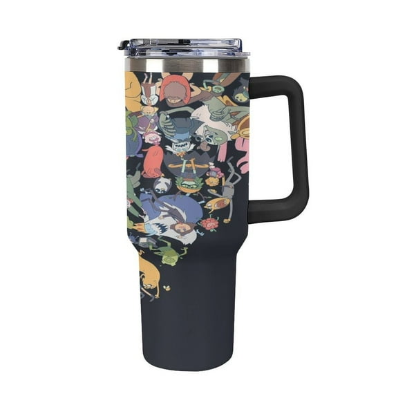 40oz Adventure Cartoon Time Insulated Tumbler With Lid and Straws ...