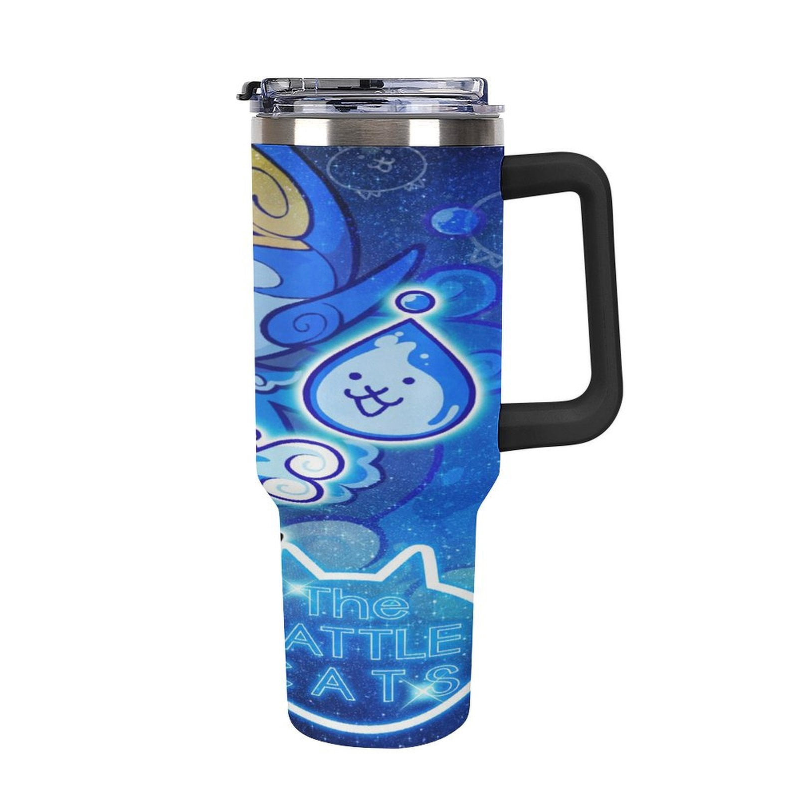 40oz Bat-tle Cats Insulated Tumbler with Lid and Handle 40oz Stainless ...