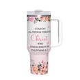 40oz Bible Verse Religious Floral Tumbler, Vacuum Insulated Faith ...