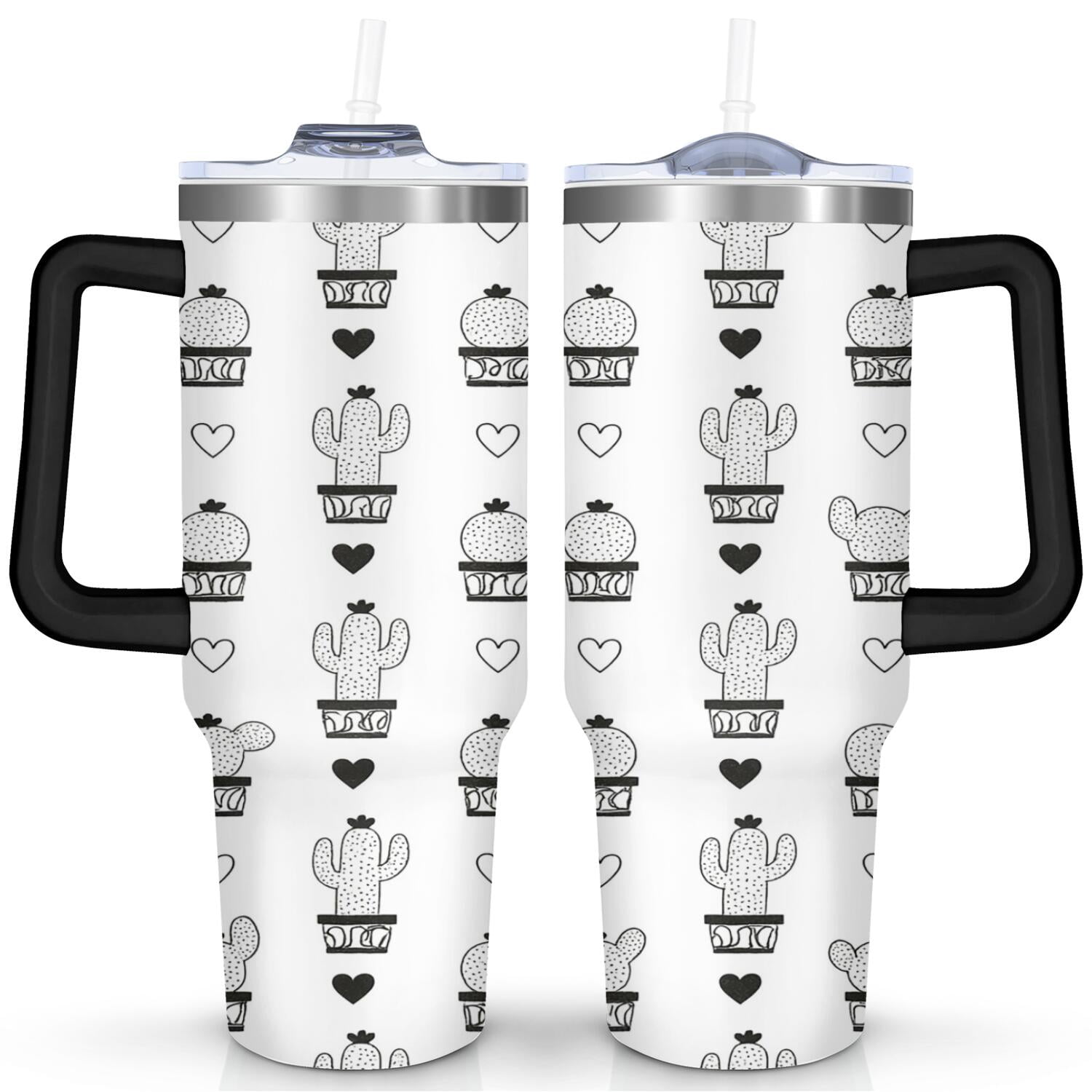 40oz Cactus Tumbler - BPA-Free Stainless Steel Vacuum Insulated Travel ...