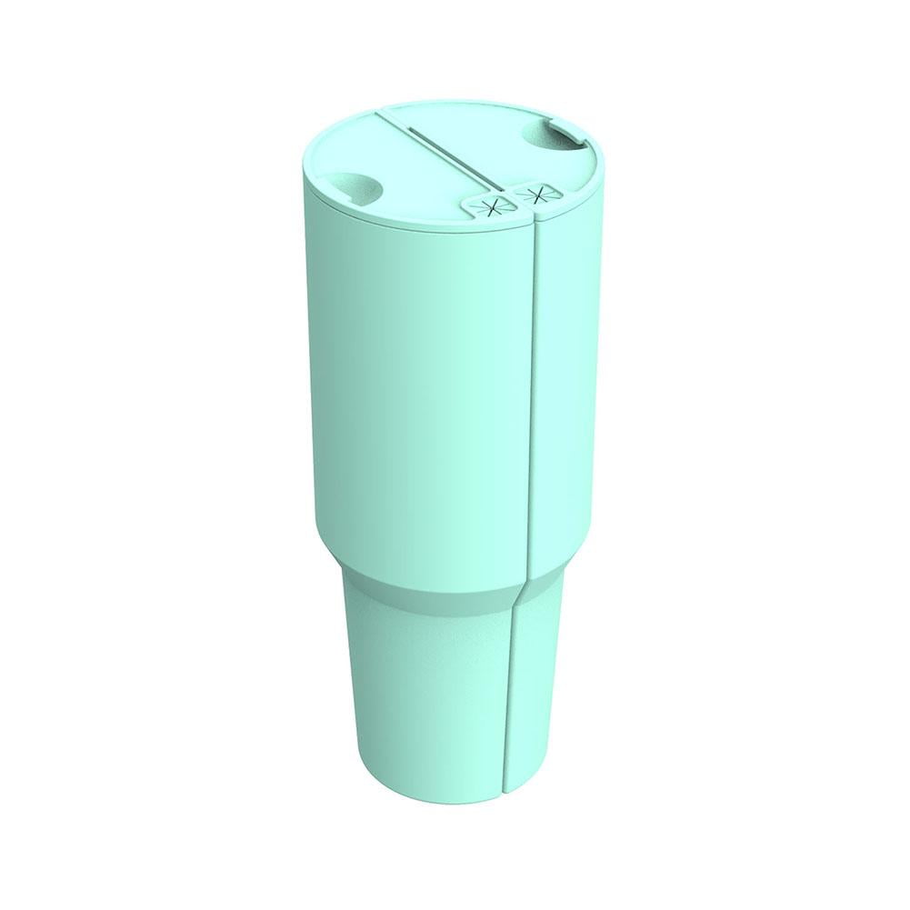40oz Dual Compartment Silicone Tumbler Cup for Hot Cold Drinks ...