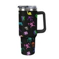 40oz Garden Monster Animal Banban Insulated Tumbler With Lid and Straws ...