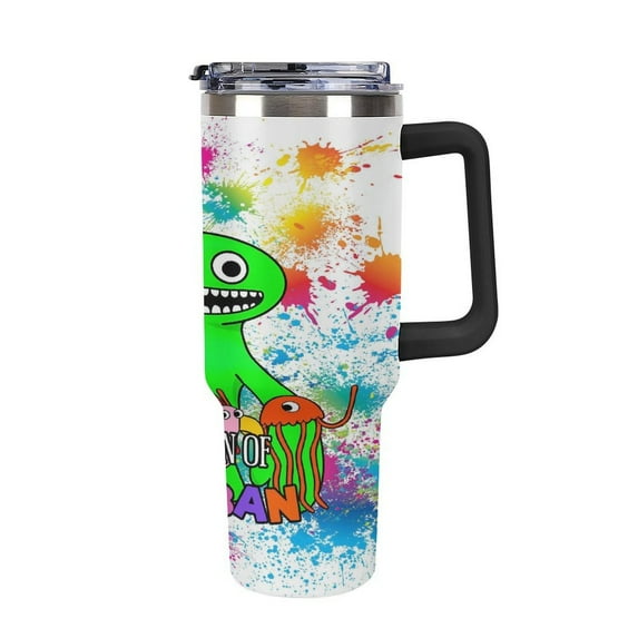 40oz Garden Monster Animal Banban Insulated Tumbler With Lid and Straws ...