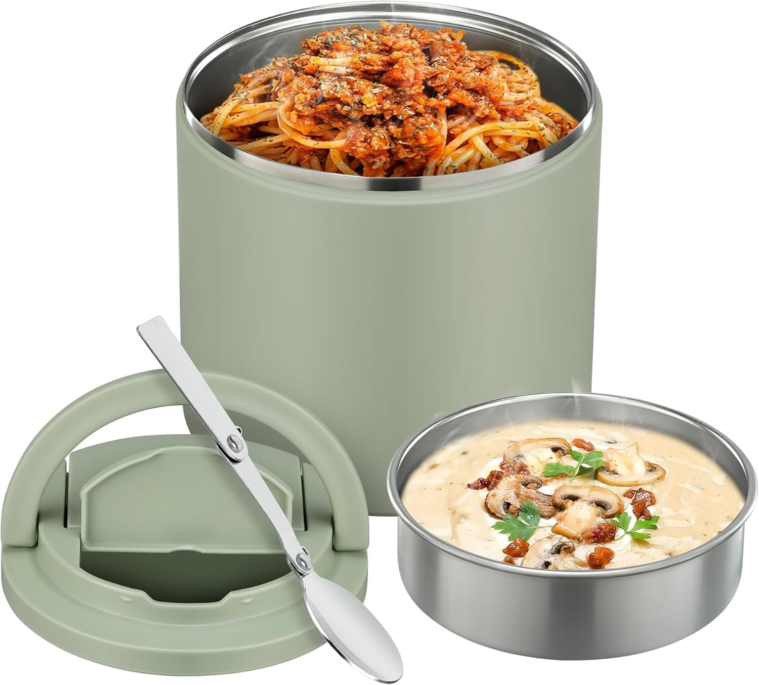40oz Insulated Jar-Say Goodbye to Spills&Cold Meals|QuickLift Airtight ...