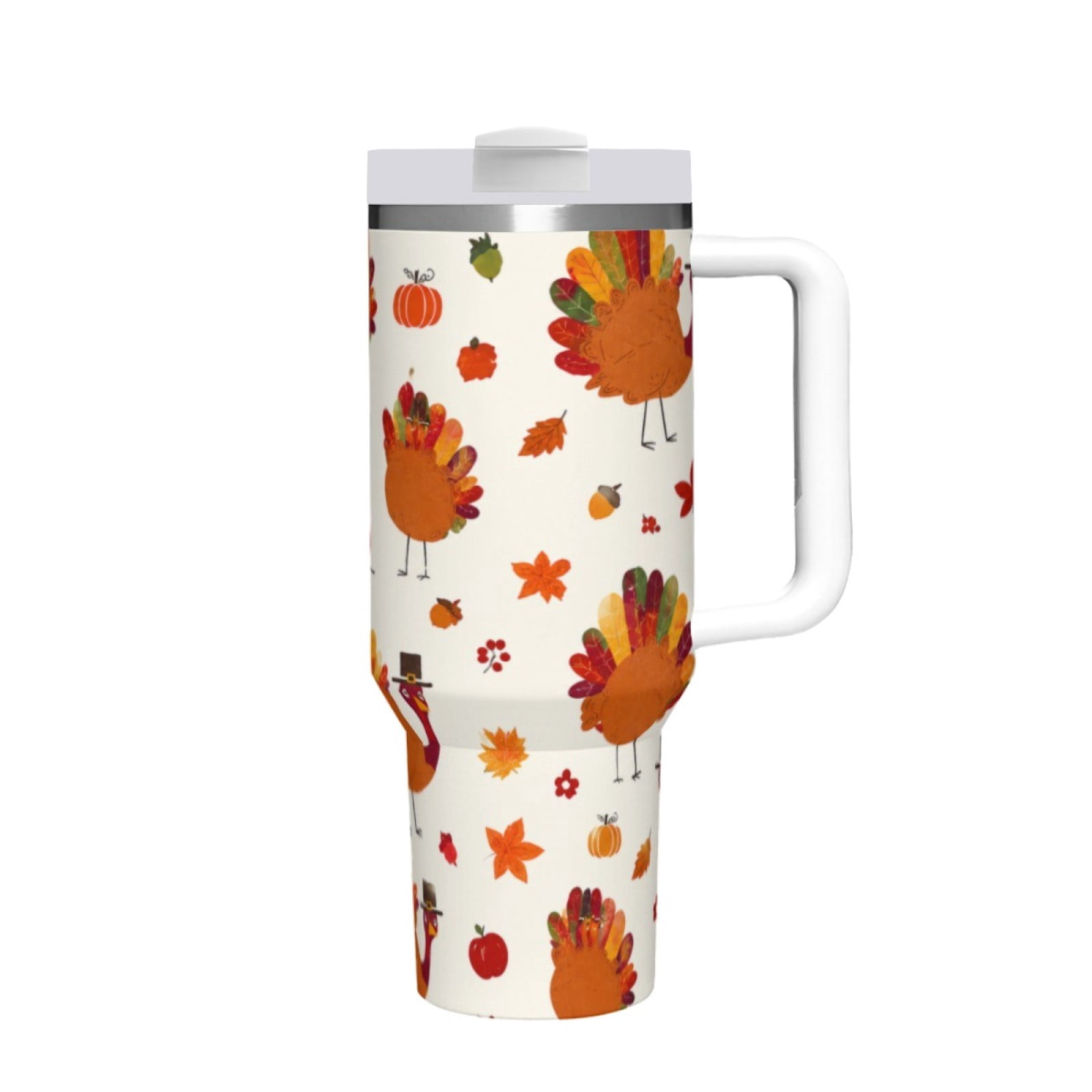 40oz Insulated Stainless Steel Tumbler, Leakproof Travel Mug, Fits Car ...