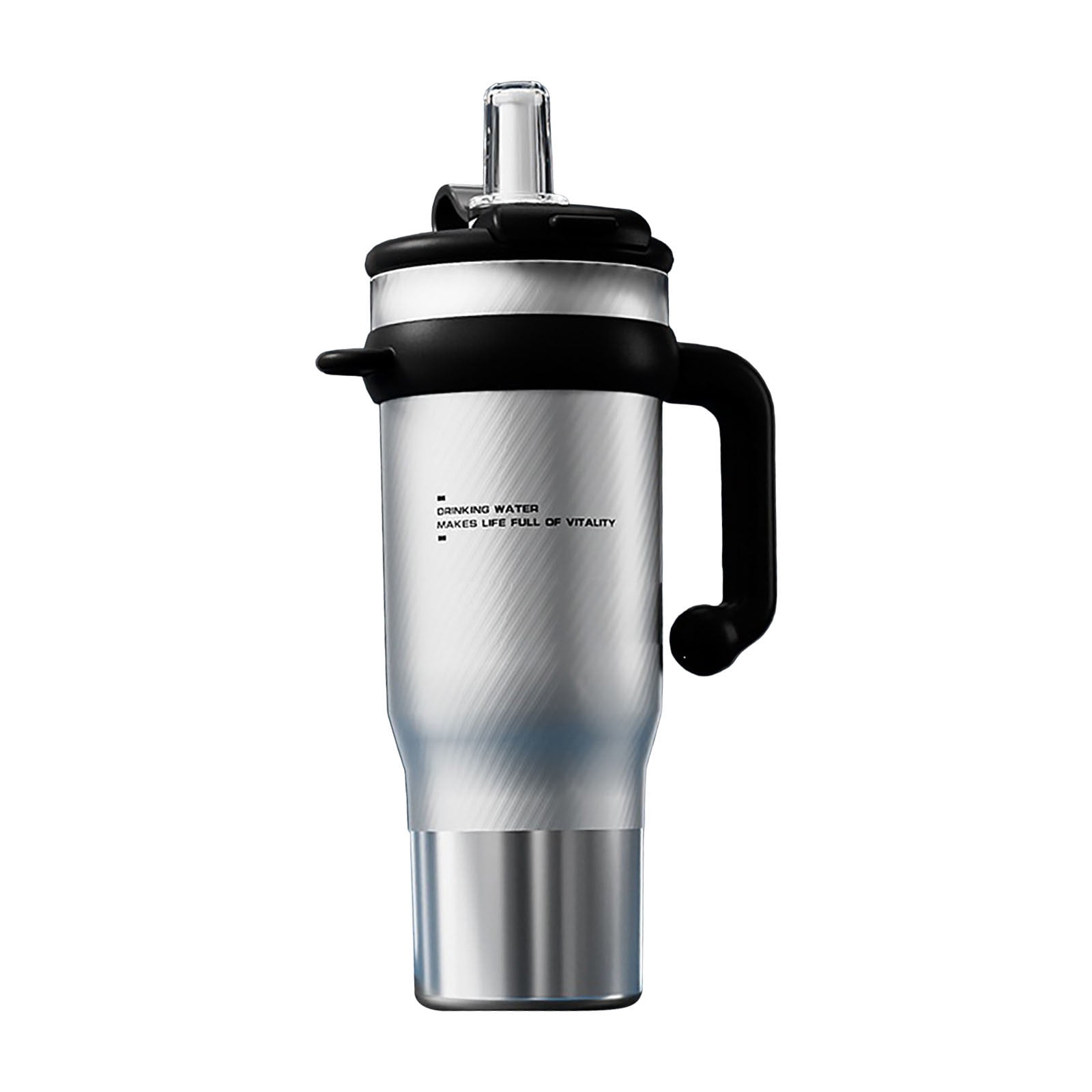 40oz Insulated Tumbler with Handle, Stainless Steel Tumbler with Straw ...