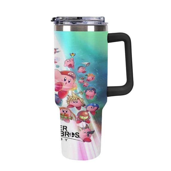 40oz Kir-,by0 Insulated Tumbler With Lid and Straws Stainless Steel ...