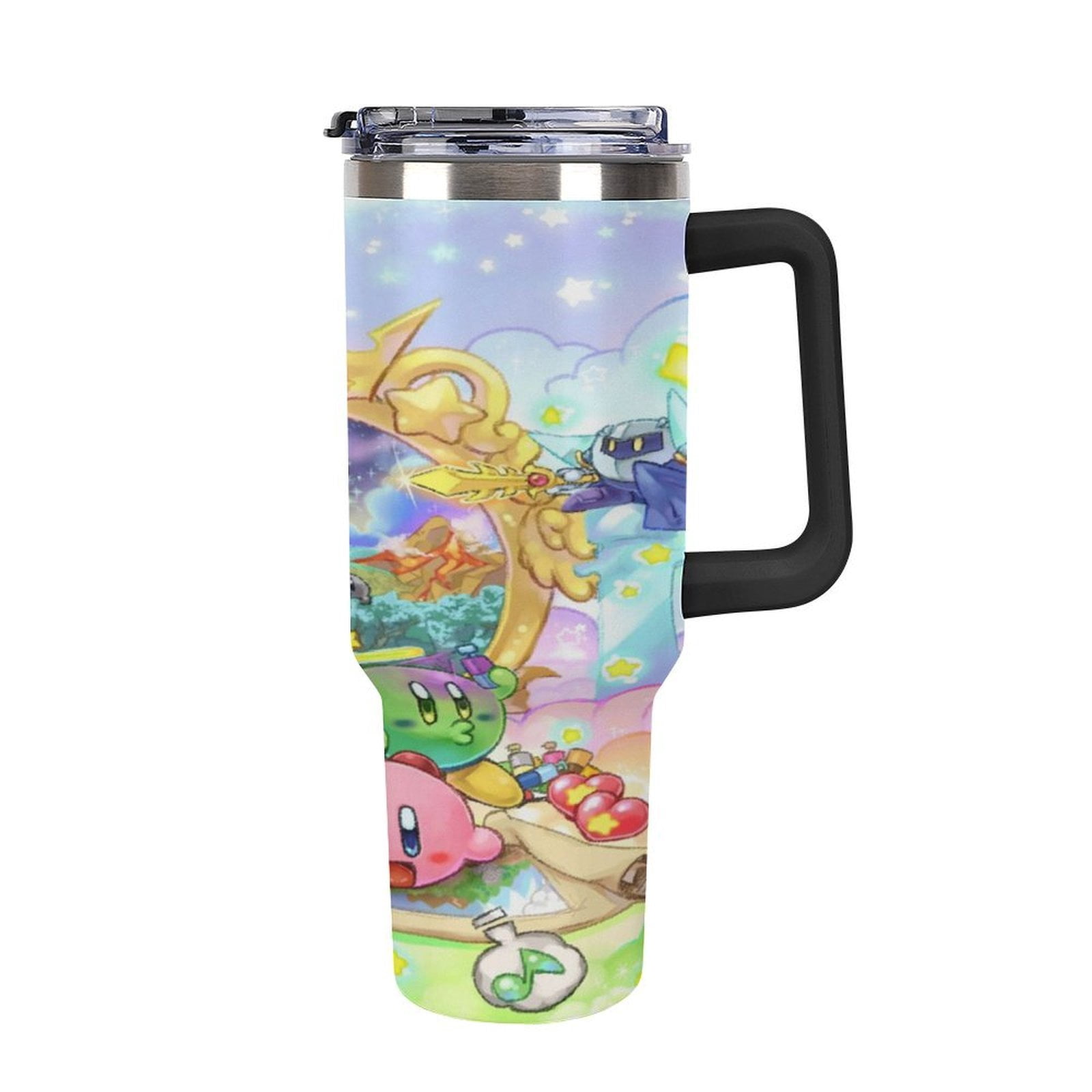 40oz Kir-,by0 Insulated Tumbler With Lid and Straws Stainless Steel ...