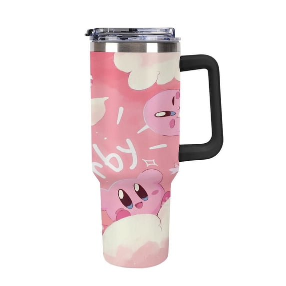 40oz Kir-,by0 Insulated Tumbler With Lid and Straws Stainless Steel ...