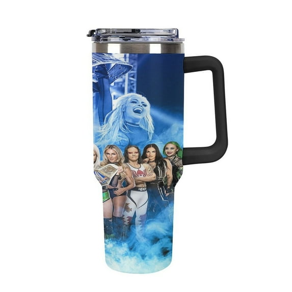 40oz Liv Wres-Tler Mor-,ga Insulated Tumbler With Lid and Straws ...