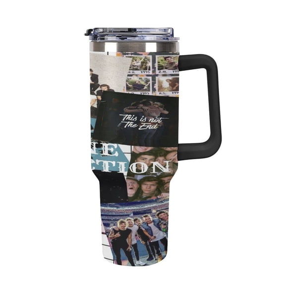 40oz One Direc-,Ti0n Insulated Tumbler With Lid and Straws Stainless ...
