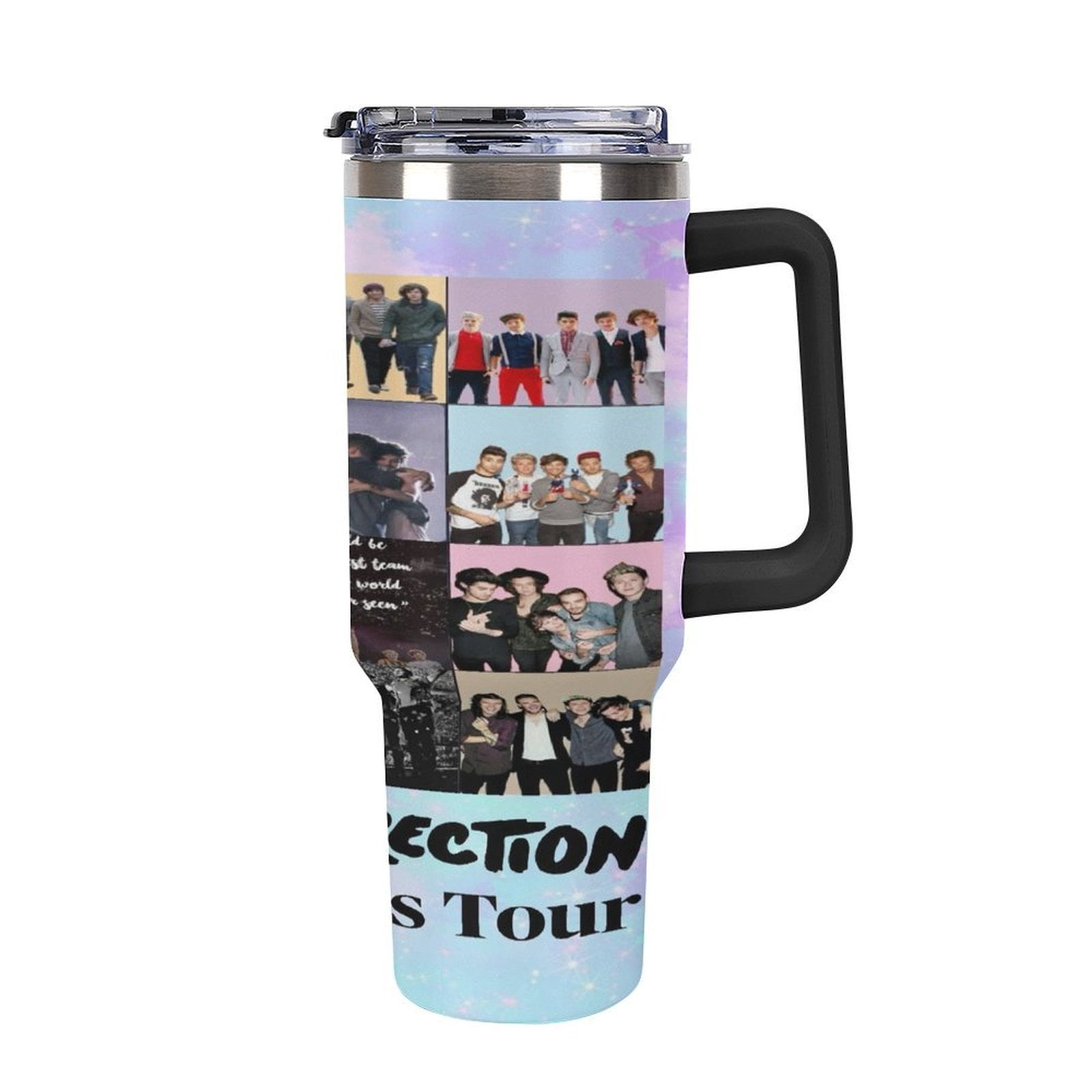 40oz One Direc-,Ti0n Insulated Tumbler With Lid and Straws Stainless ...