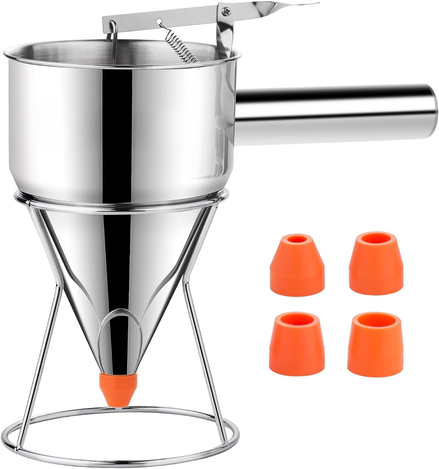 40oz Pancake Batter Dispenser, Stainless Steel Cake Dispenser with 4 ...