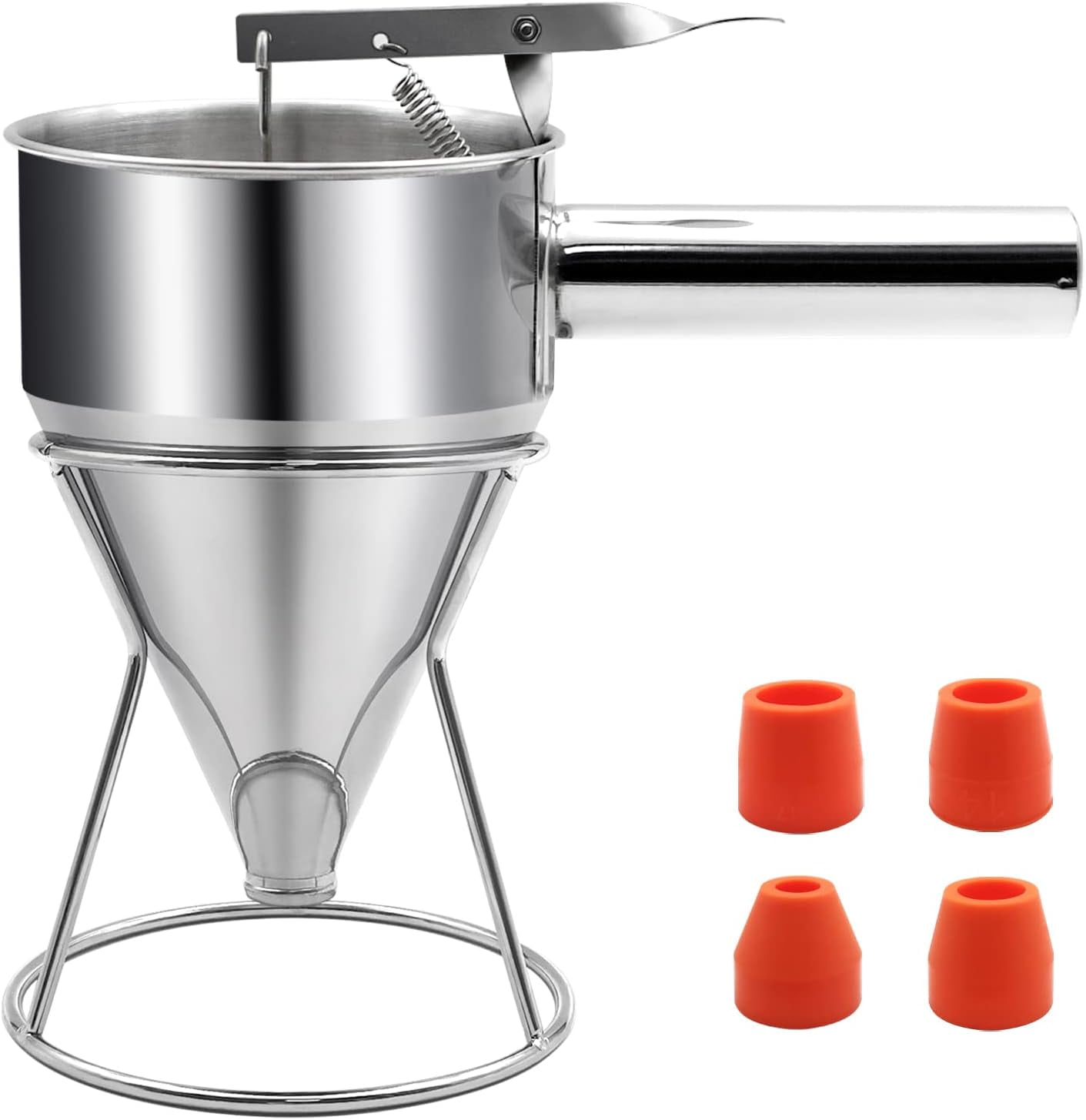 40oz Pancake Batter Dispenser, Stainless Steel Funnel Cake Dispenser ...
