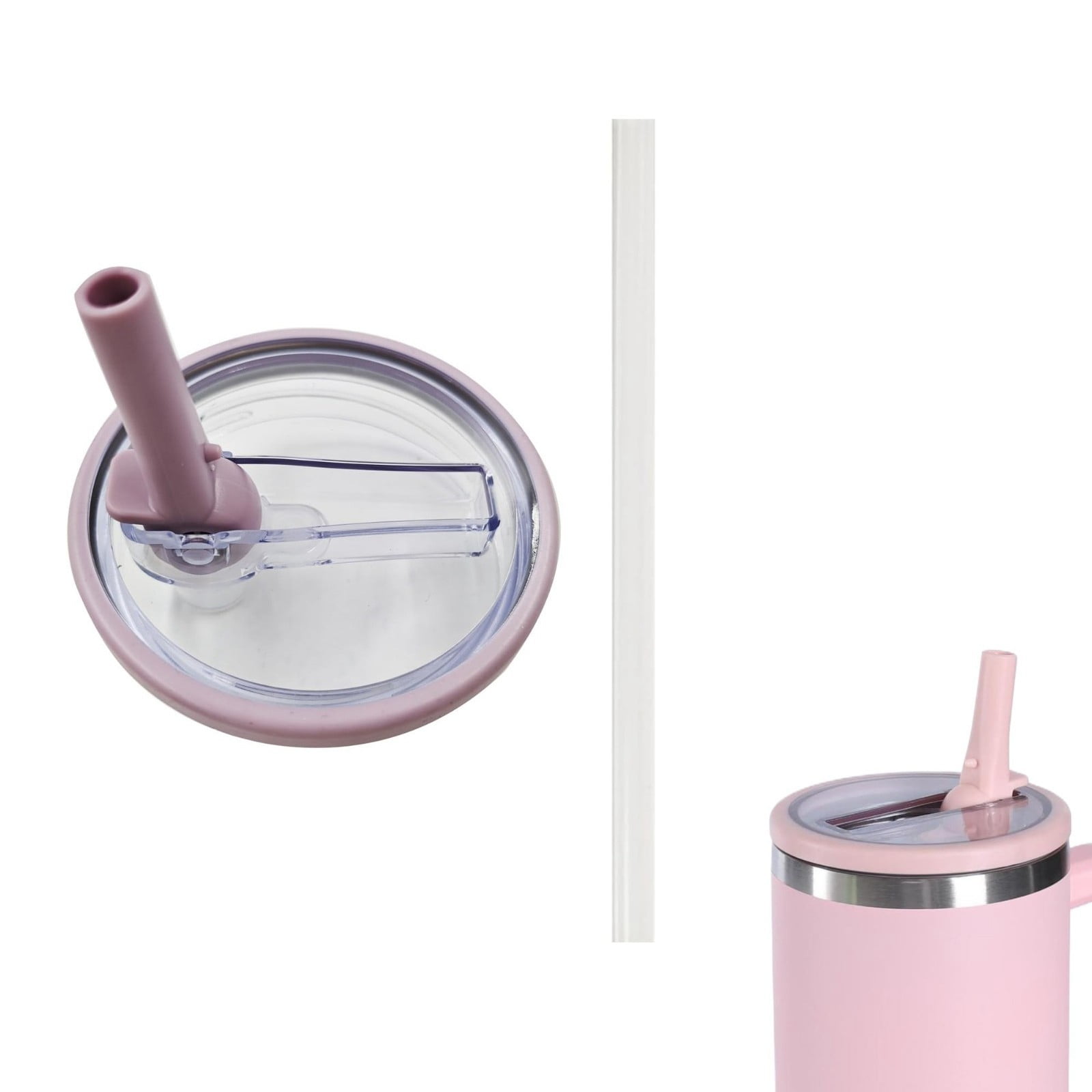 40oz Replaceble Tumbler Flip Straw Lid for Stanley Quencher, Straw Lid ...