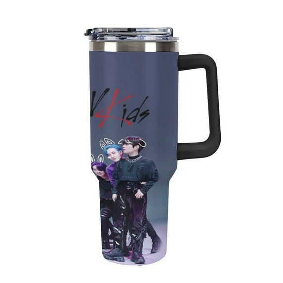 40oz SKZ Stray Korea Ki-DS Insulated Tumbler With Lid and Straws ...