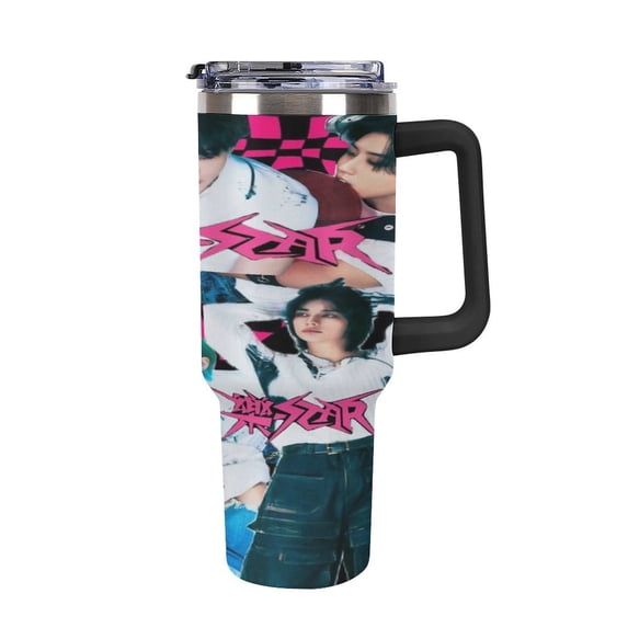 40oz SKZ Stray Korea Ki-DS Insulated Tumbler With Lid and Straws ...