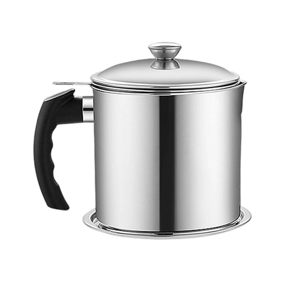 40oz Stainless Steel Bacon Grease Container, Cooking Oil Storage Pot ...
