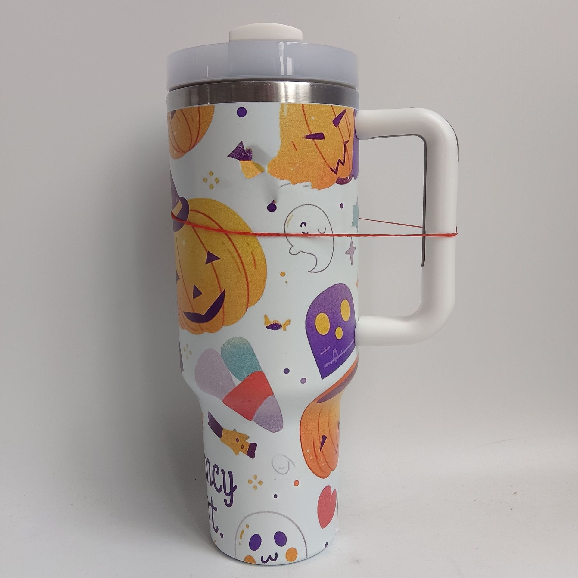 40oz Stainless Steel Insulated Tumbler with Handle – Double Wall Vacuum ...