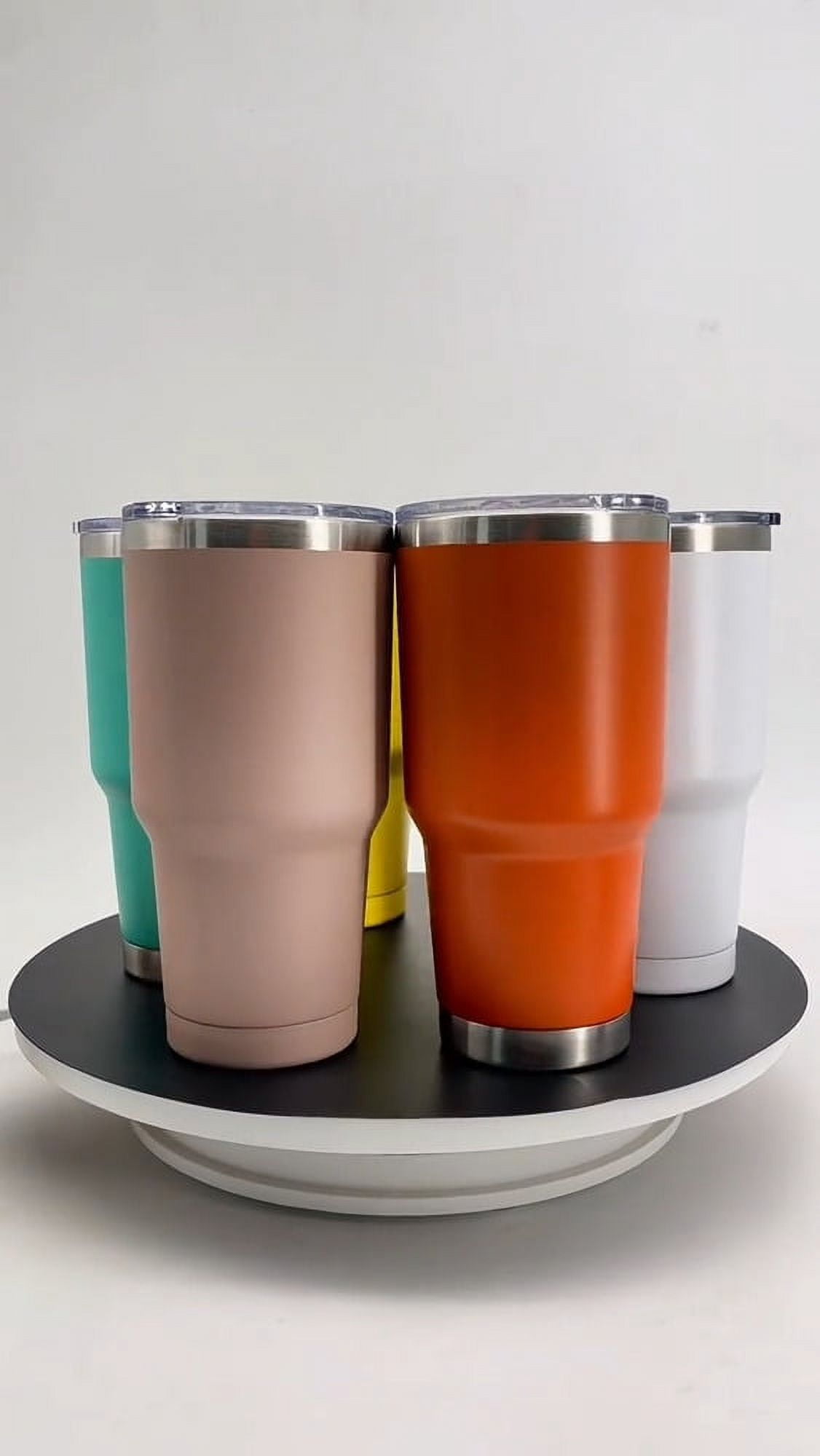 40oz Straw Coffee Insulation Cup With Handle Portable Car Stainless ...