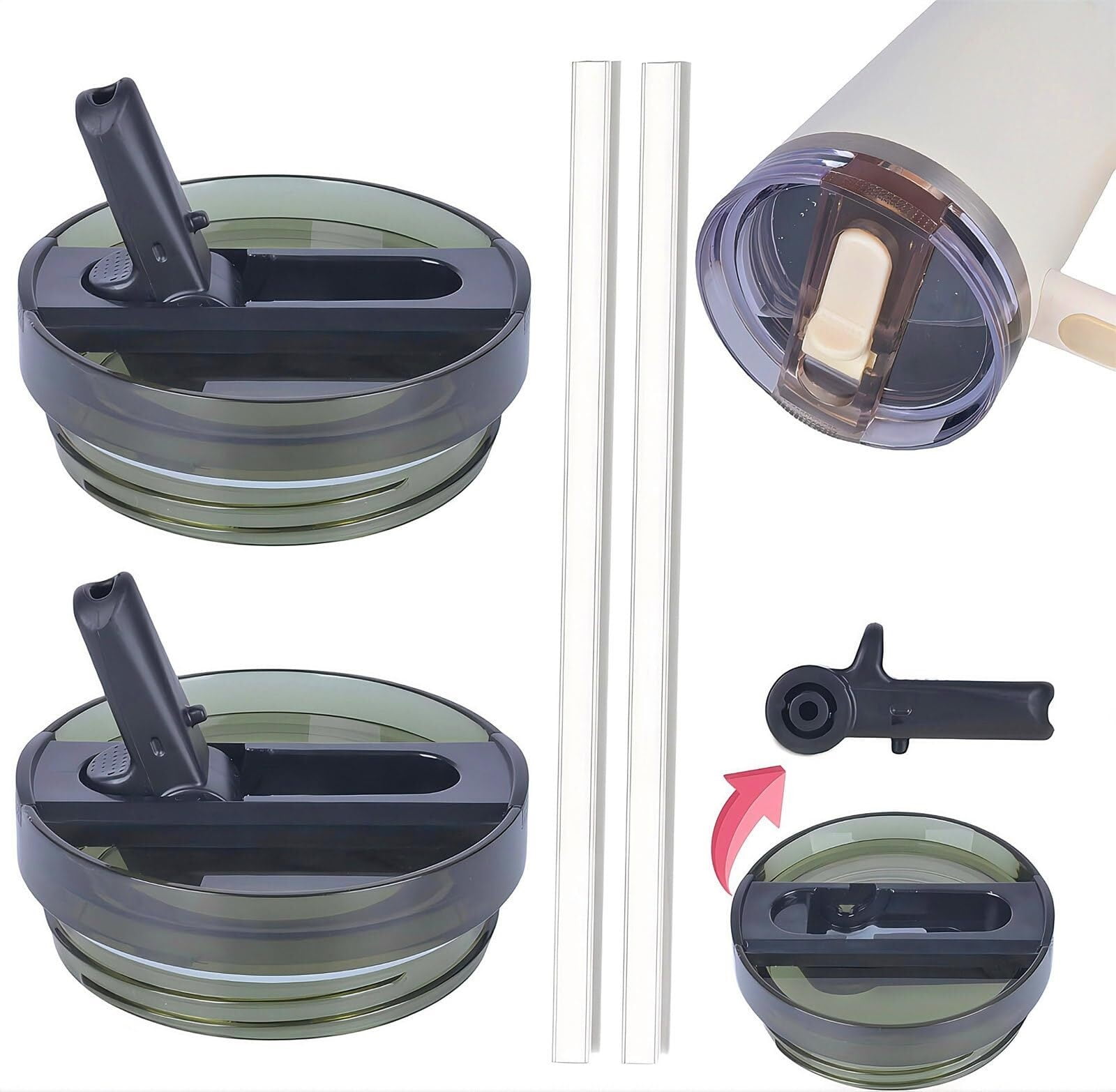 40oz Tumbler Detachable Flip Straw Lid for Stanley Cup Accessory, Lids ...