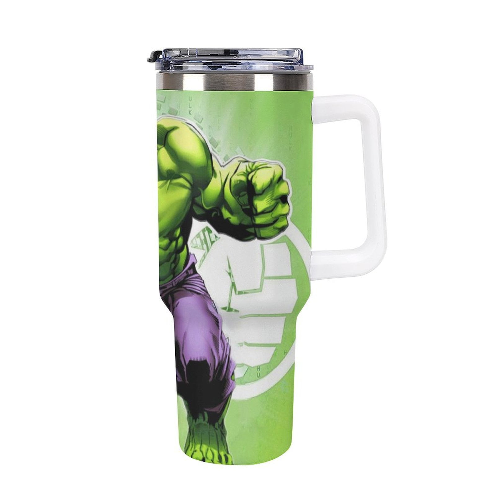 40oz Tumbler With Handle And Straw, Insulated Stainless Steel Double ...