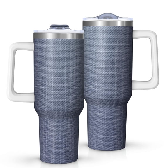 40oz Tumbler with Handle and Straw, Vacuum Insulated Stainless Steel ...