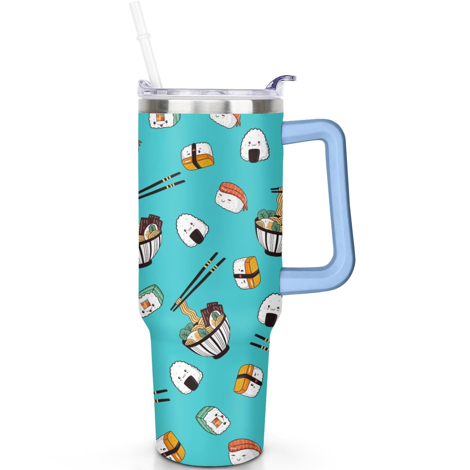 40oz Vintage Sushi Tumbler for Sushi Lovers, Sushin Coffee Cup Double ...