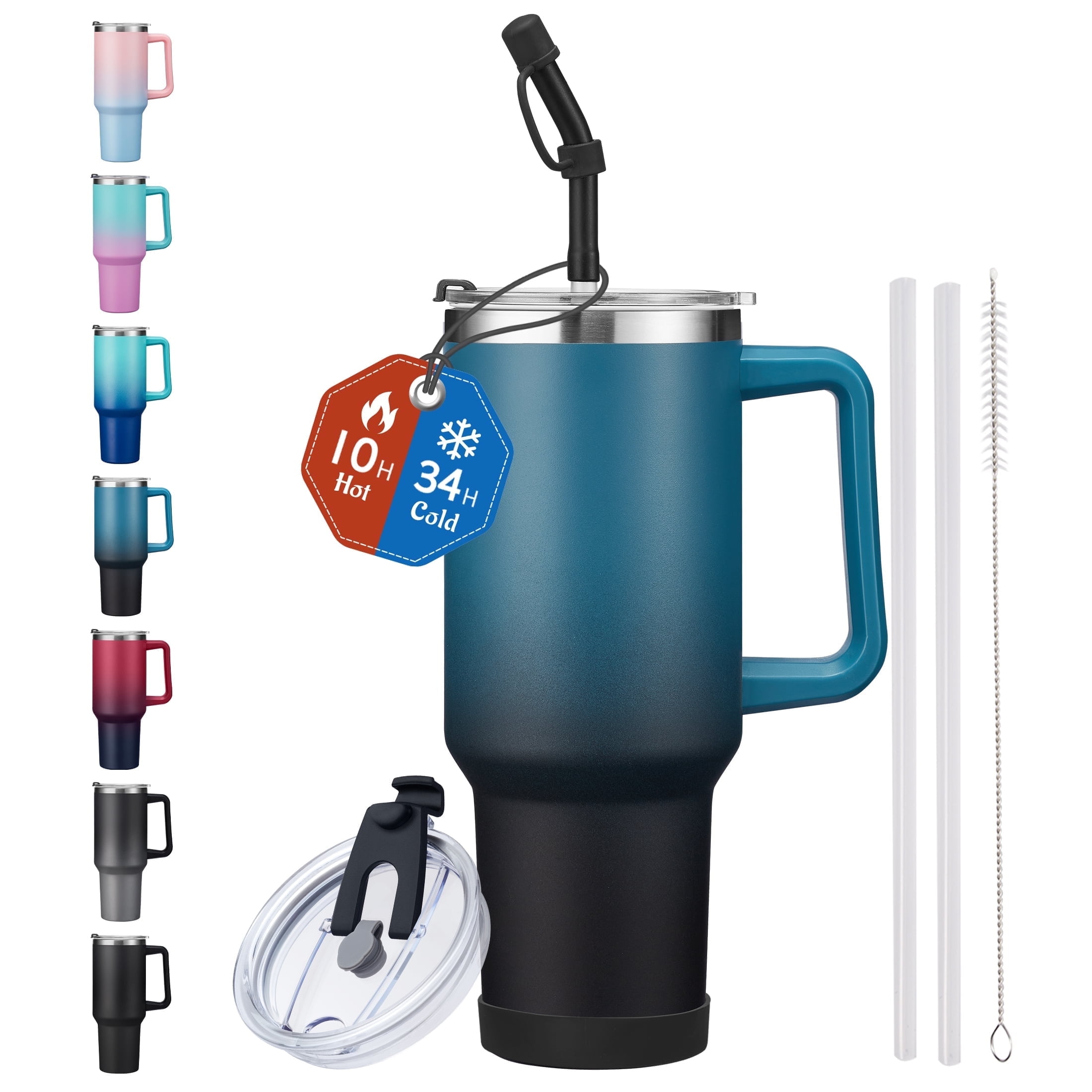 OOICO 40oz Insulated Tumbler, Stainless Steel Water Cup, Keeps Drinks ...