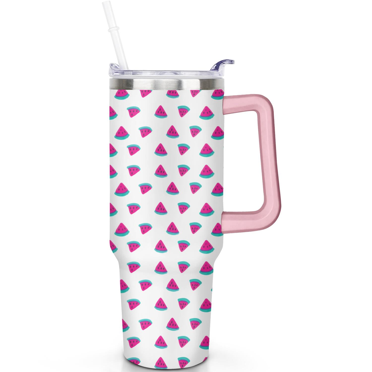 40oz Watermelonn Tumbler for Watermelon Lovers, Double Insulated Travel ...
