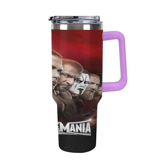 40oz Wres-Tler-W,W-E Insulated Tumbler With Lid and Straws Stainless ...