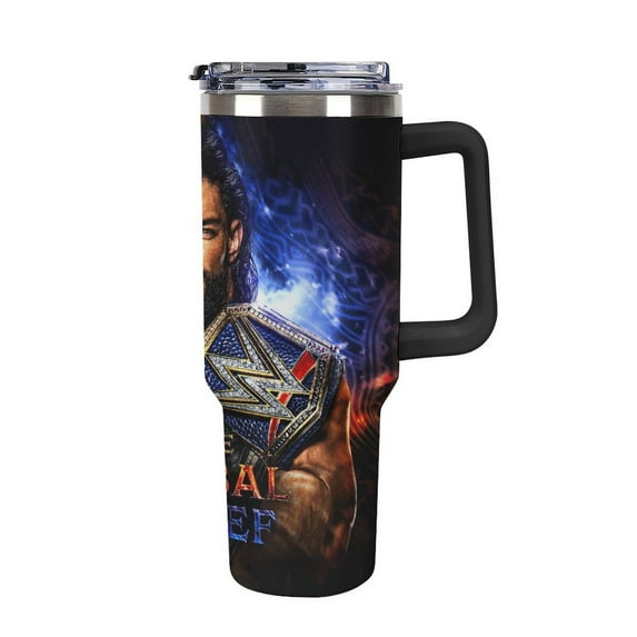 40oz Wres-Tler-W,W-E Insulated Tumbler With Lid and Straws Stainless ...