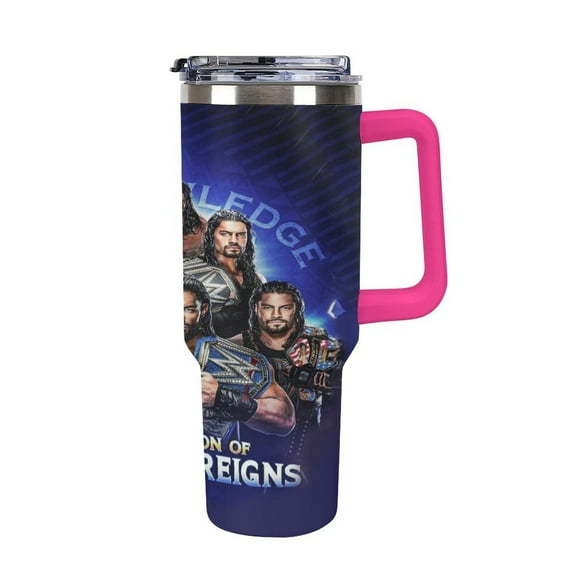 40oz Wres-Tler-W,W-E Insulated Tumbler With Lid and Straws Stainless ...