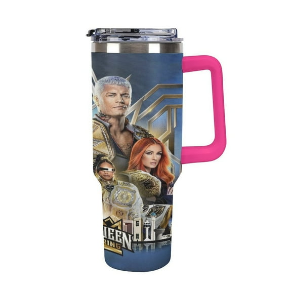 40oz Wres-Tler-W,W-E Insulated Tumbler With Lid and Straws Stainless ...