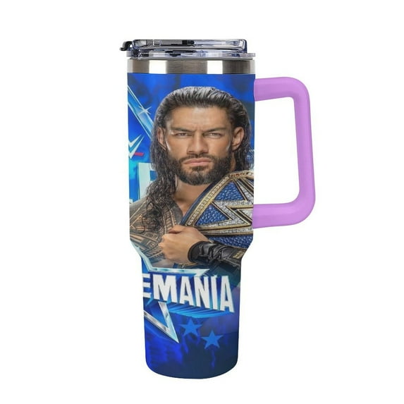 40oz Wres-Tler-W,W-E Insulated Tumbler With Lid and Straws Stainless ...