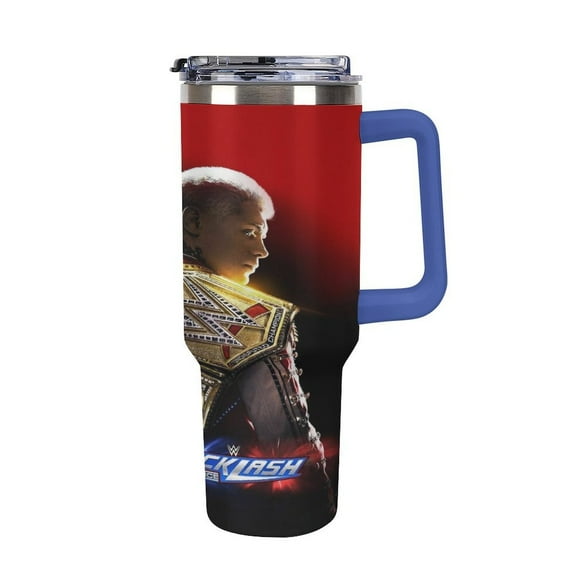 40oz Wres-Tler-W,W-E Insulated Tumbler With Lid and Straws Stainless ...