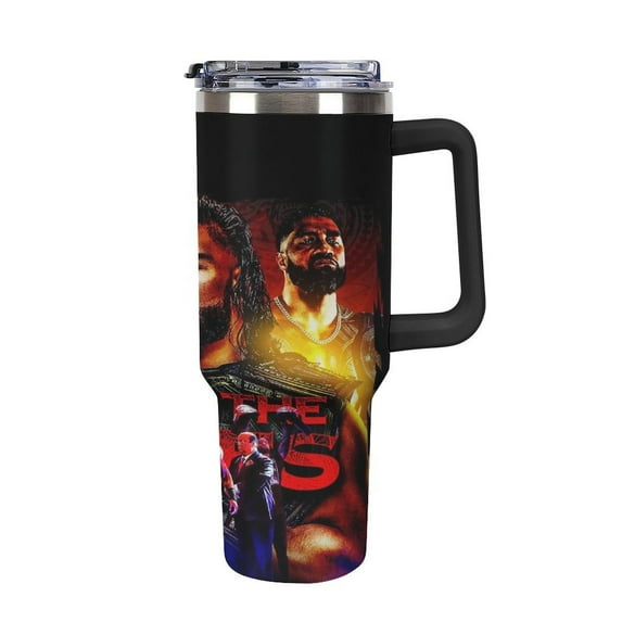 40oz Wres-tler Jey US-0 Insulated Tumbler With Lid and Straws Stainless ...