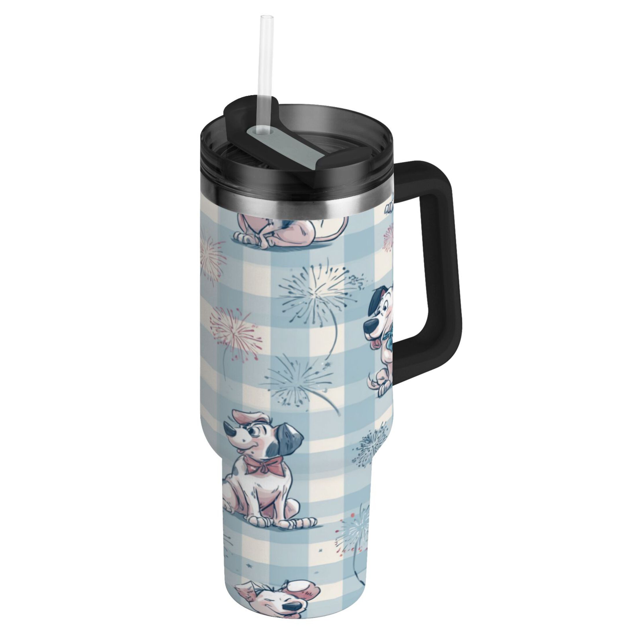 40oz insulated car cup with handle and straw suitable for all ages ...