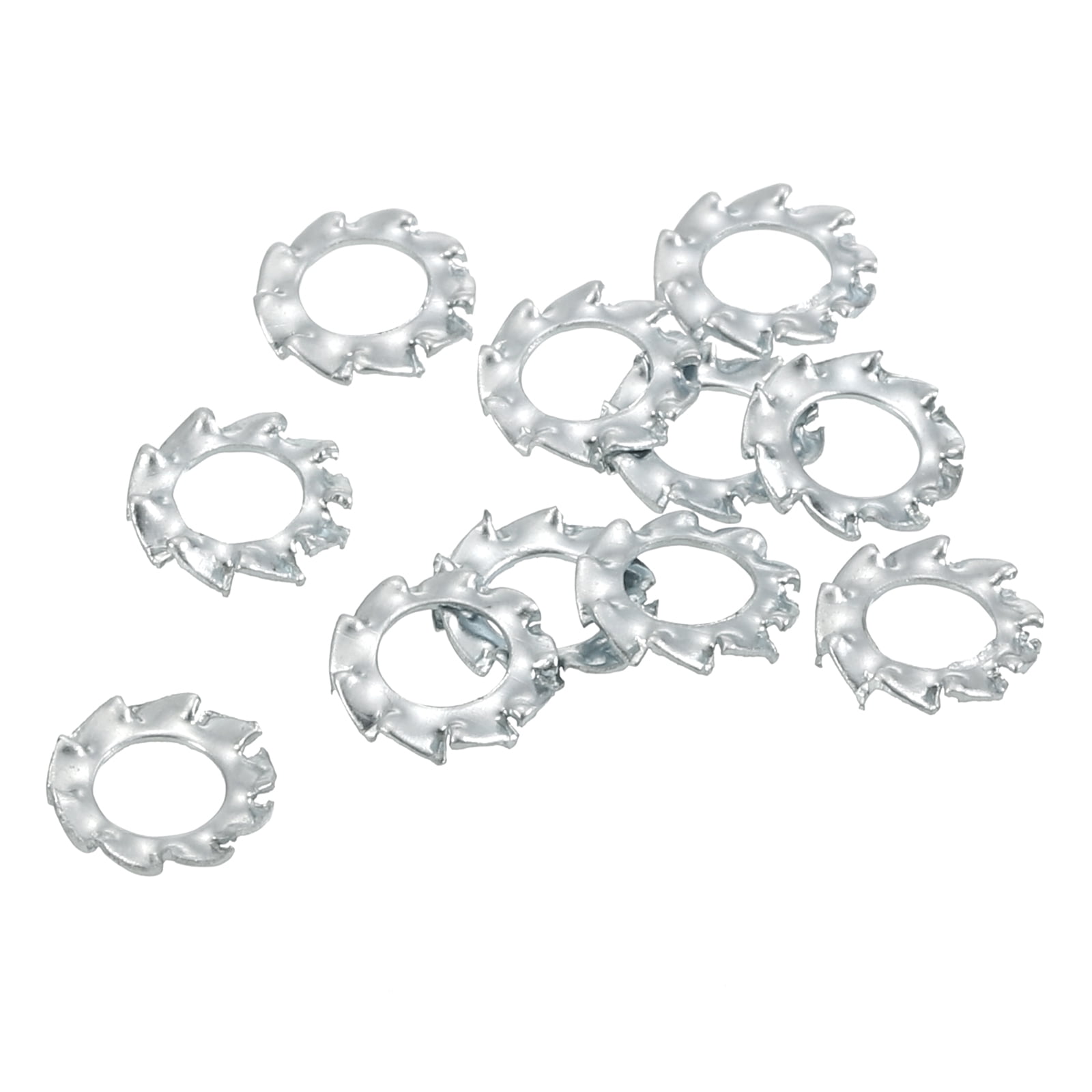 40pack External Tooth Washers, M3 Steel Zinc Finish, for Mechanical ...