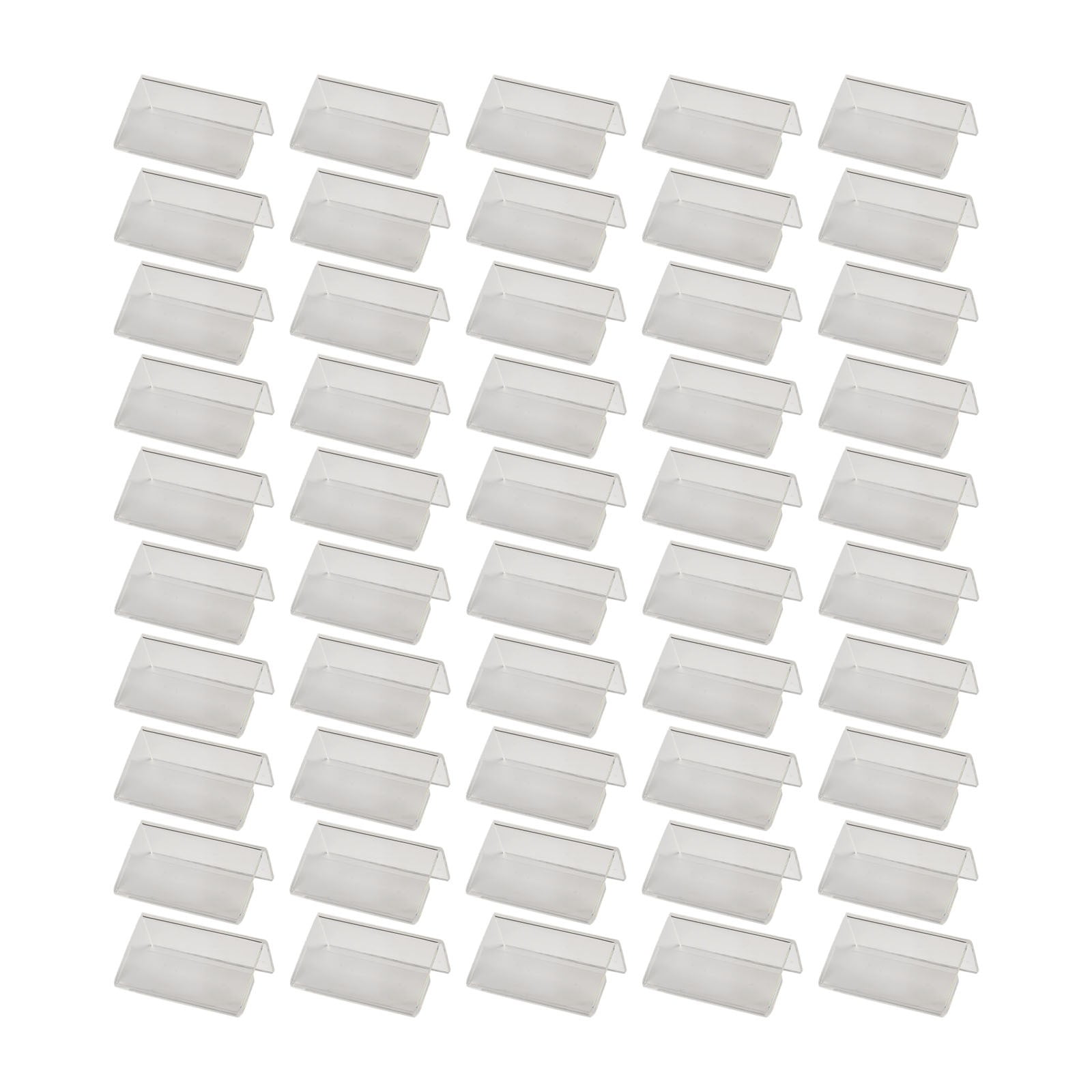 40pc Acrylic Sign Display Stand Clear Price Tag Clip Sign Card Holder ...