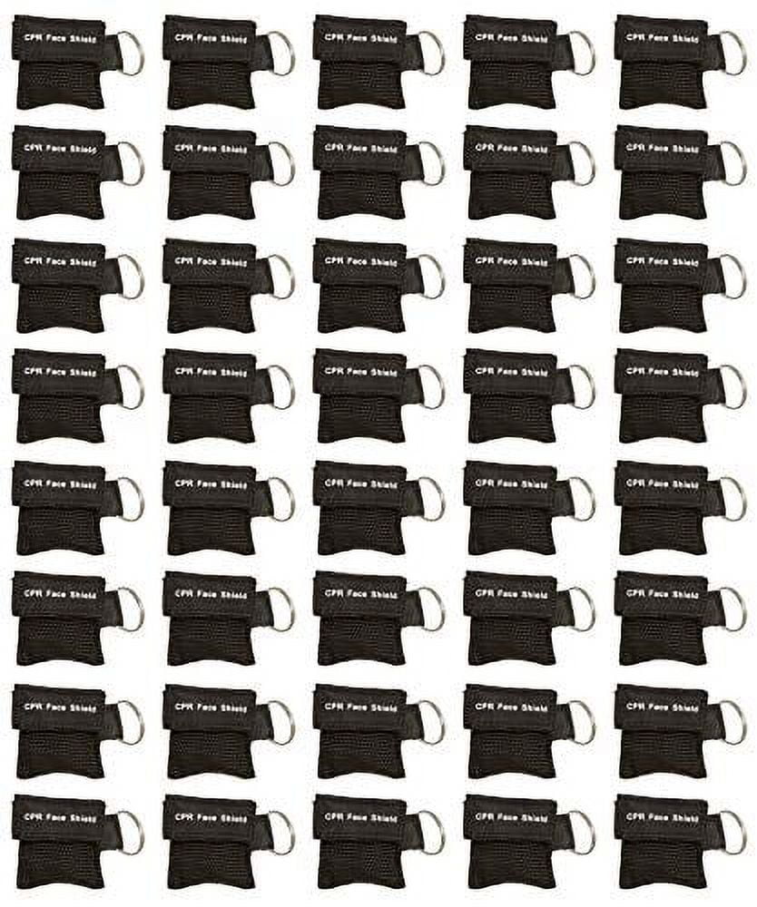 40pc CPR Mask Keychain Emergency Kit CPR Face Shields for First Aid AED ...