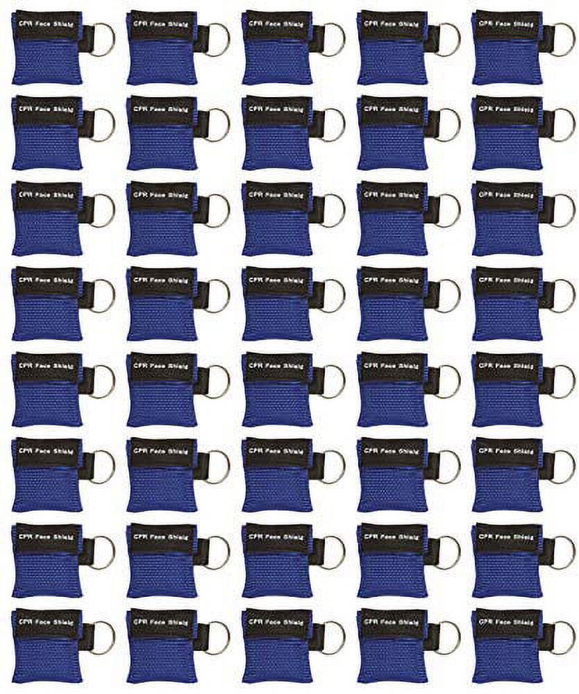 40pc CPR Mask Keychain Emergency Kit CPR Face Shields for First Aid AED ...