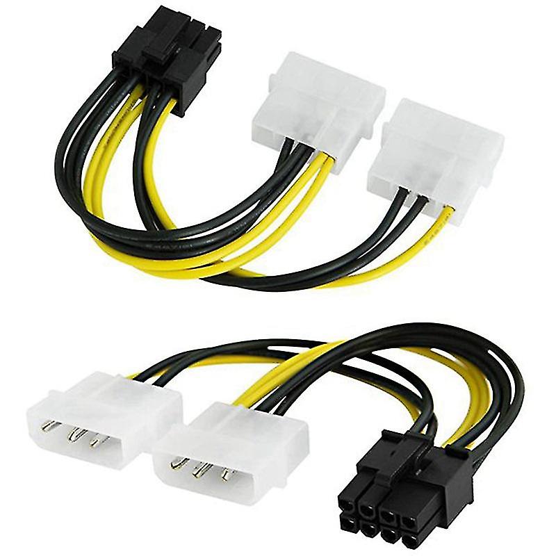 40pcs 18cm 8pin To Dual 4pin Video Card Power Cord 180w Y Shape 8 Pin ...