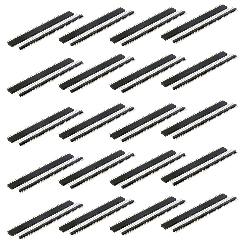 40pcs 2.54 mm breakaway board 40pin male and female connector header ...