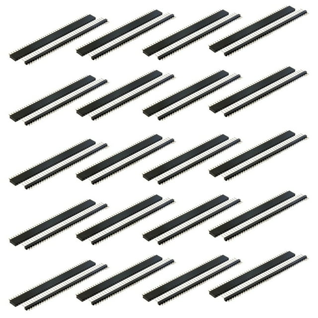 40pcs 2.54 mm breakaway board 40pin male and female connector header ...