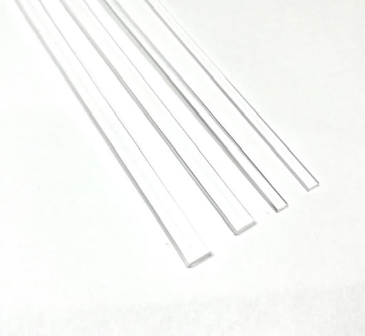 40pcs 200mm (8") x 4mm Flat Clear sticks for cake toppers cake pops or ...